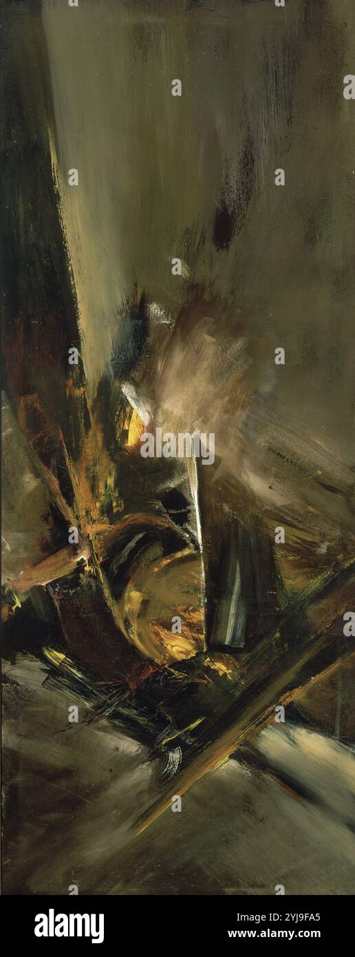TRIPTICO (1 DE LOS 3 CUADROS) - SIGLO XX - EXPRESIONISMO ABSTRACTO ...