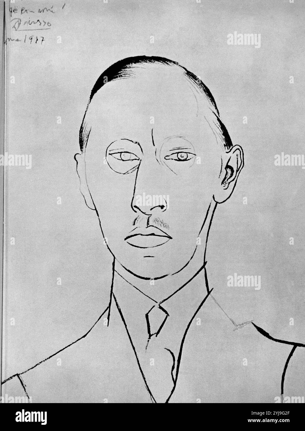 Igor stravinsky portrait by picasso Black and White Stock Photos & Images - Alamy