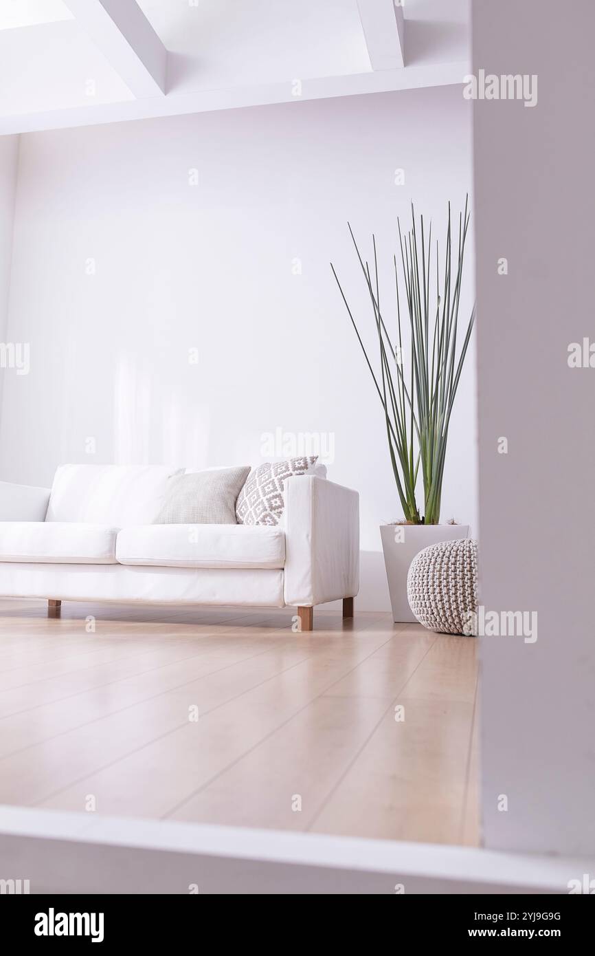 Large, simple and bright rooms Stock Photo - Alamy