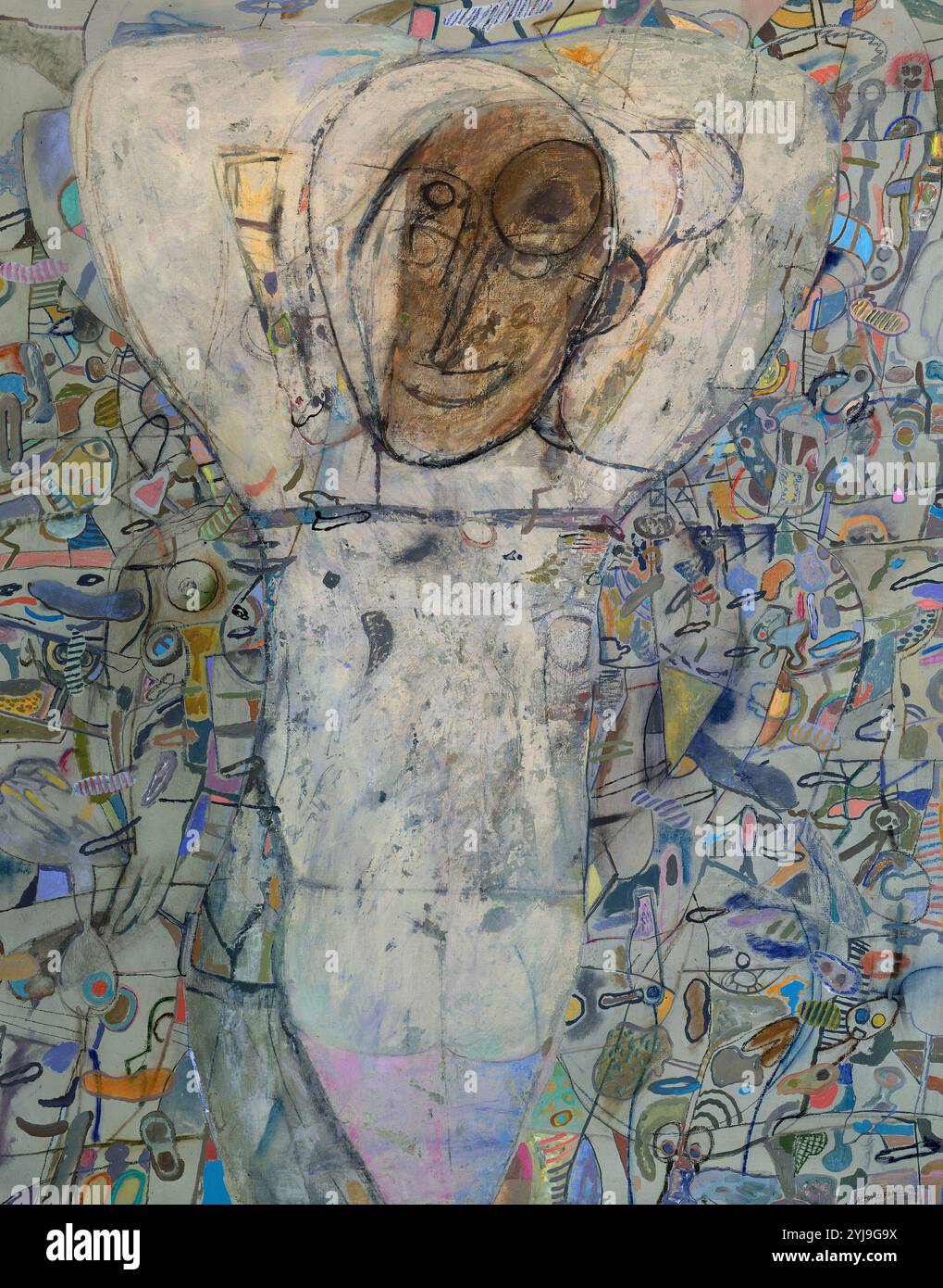 CAMUFLADA - SIGLO XX - TECNICA MIXTA/LIENZO - EXPRESIONISMO FIGURATIVO ...