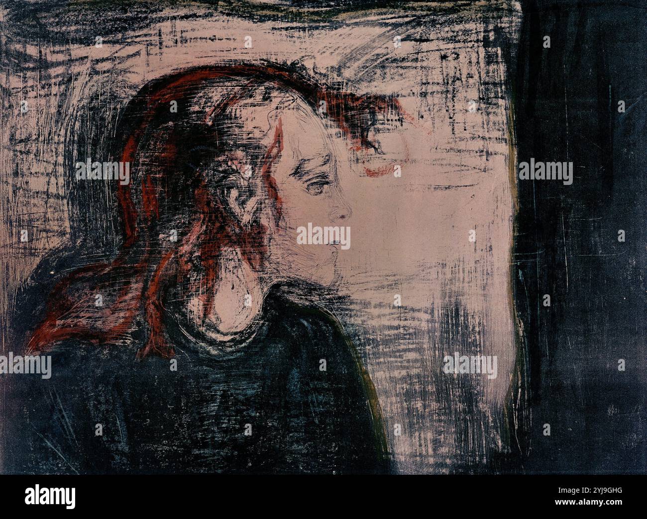 (MUJER) - LITOGRAFIA. Author: EDUARD MUNCH O EDVARD MUNCH (1863-1944 ...