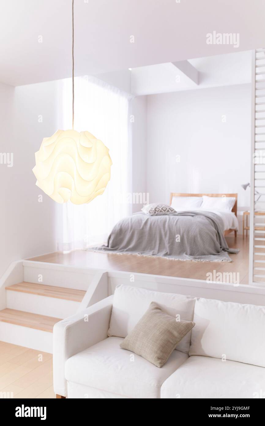 Large, simple and bright rooms Stock Photo - Alamy