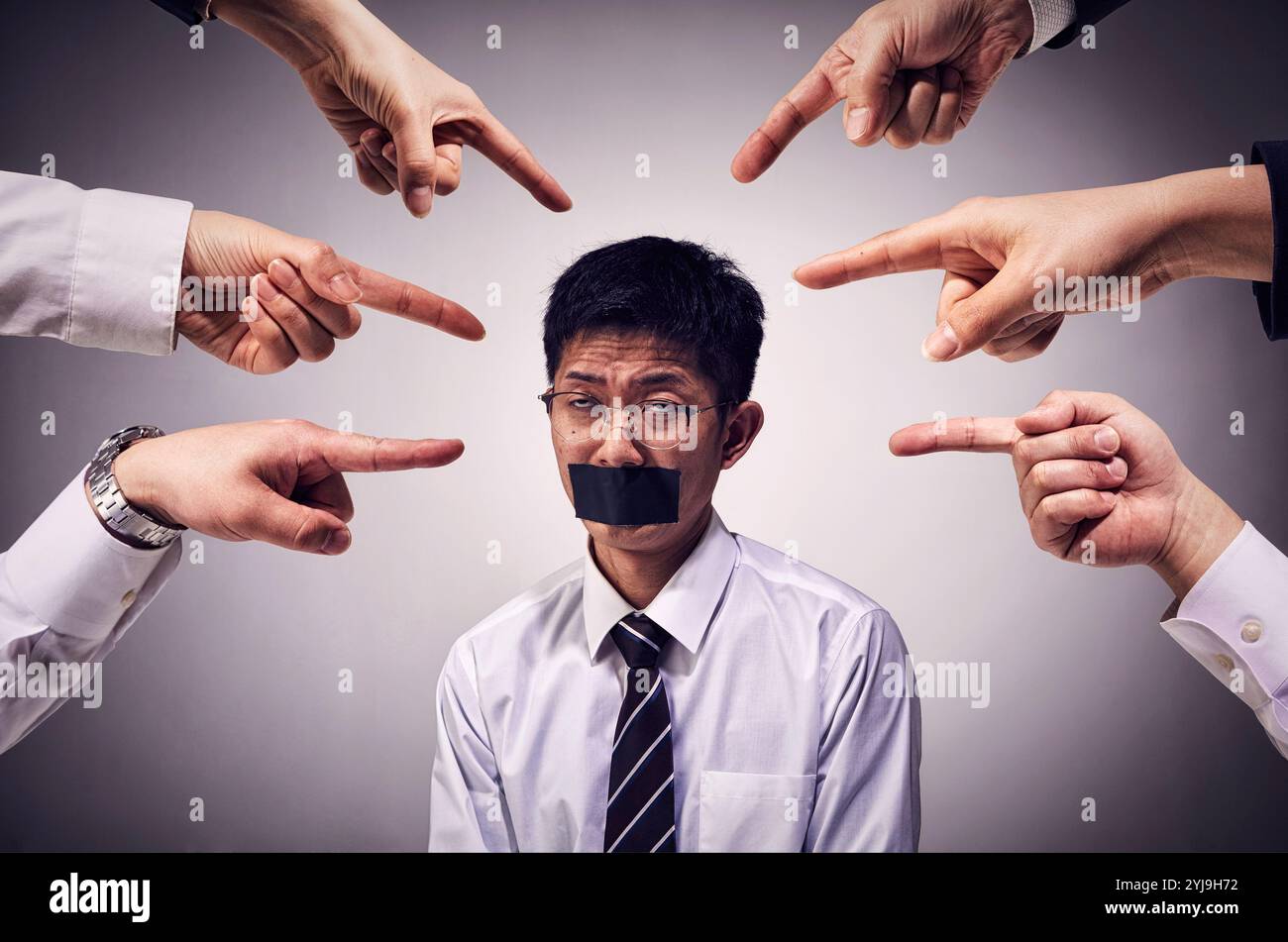 A young employee who can't talk back and turns white when many things ...