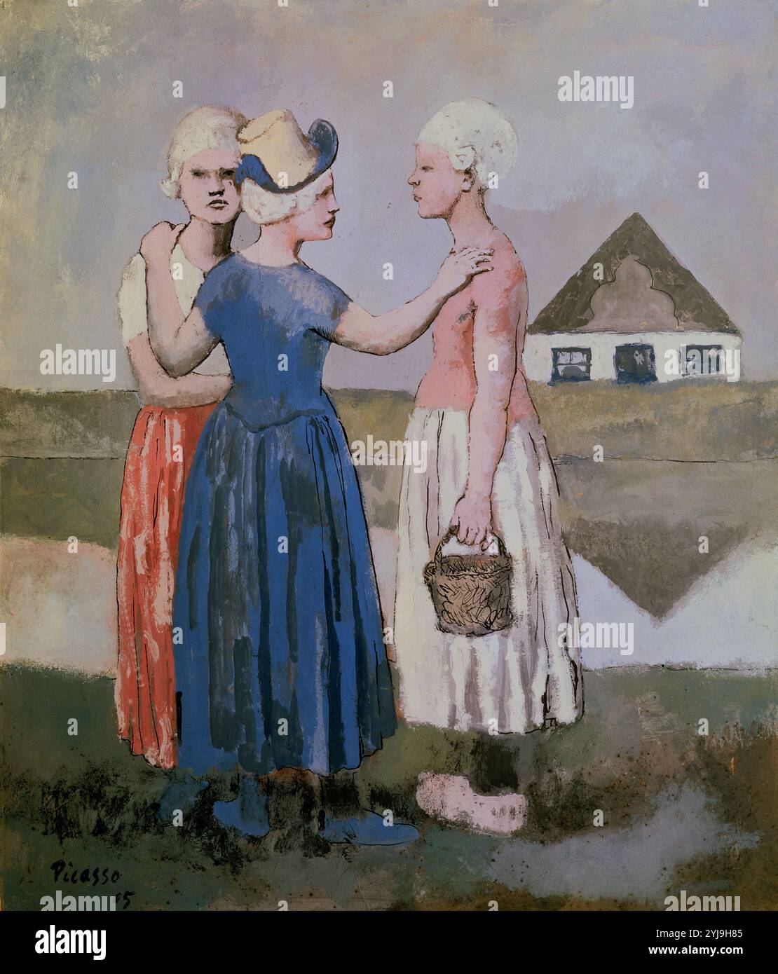 Three Dutch Girls - 1905 - gouache on paper. Author: PABLO PICASSO ...