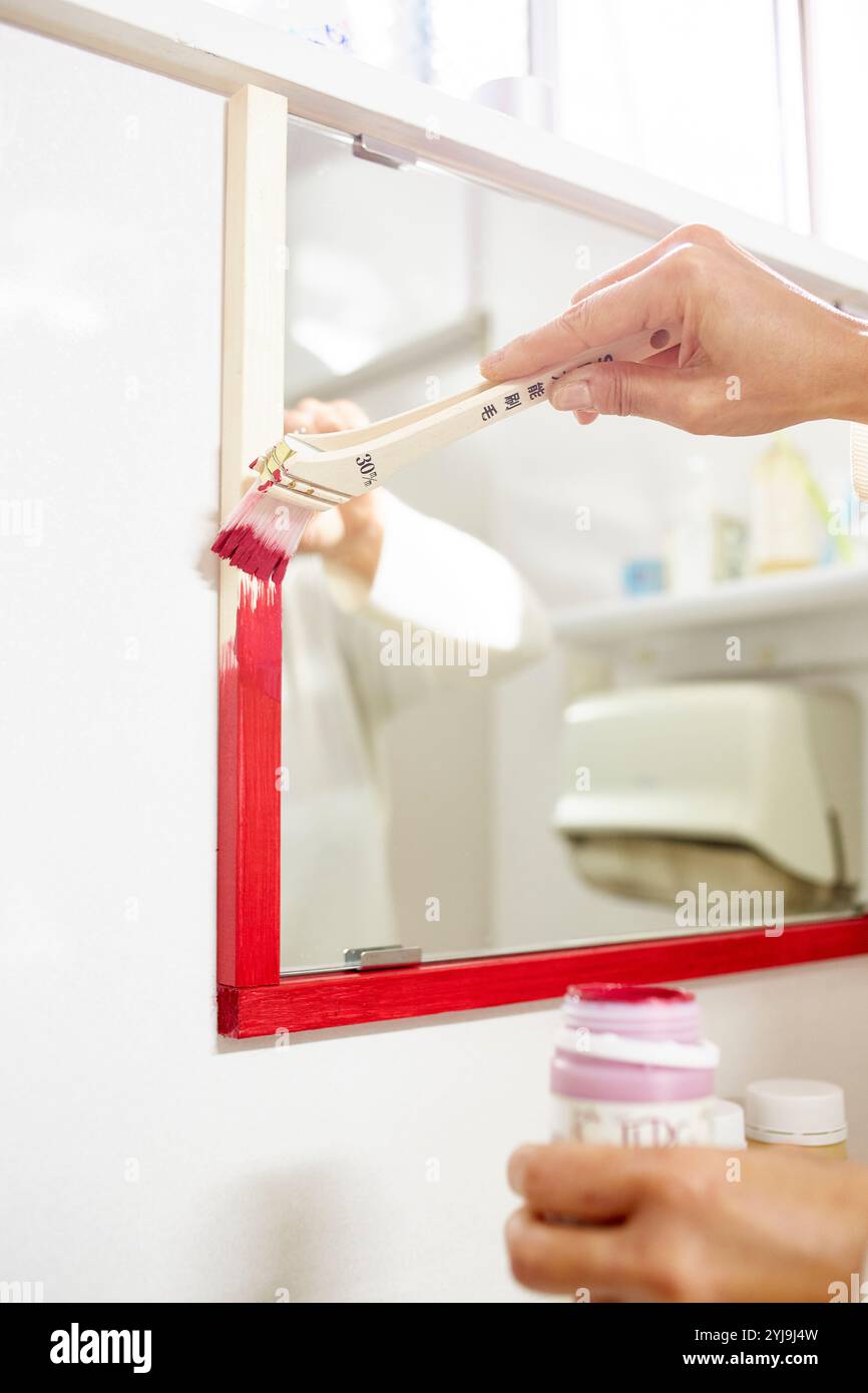 Applying paint hi-res stock photography and images - Alamy