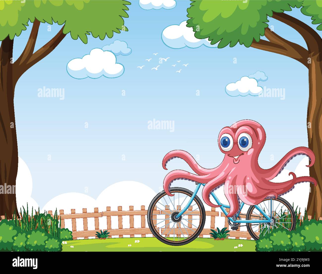 Octopus vulgaris illustration Stock Vector Images - Alamy