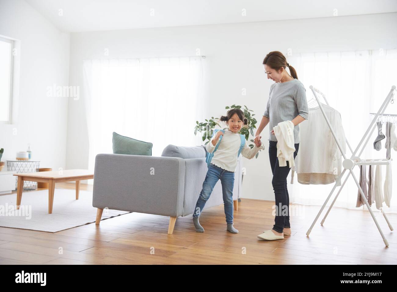 Getting ready school mother hi-res stock photography and images - Alamy