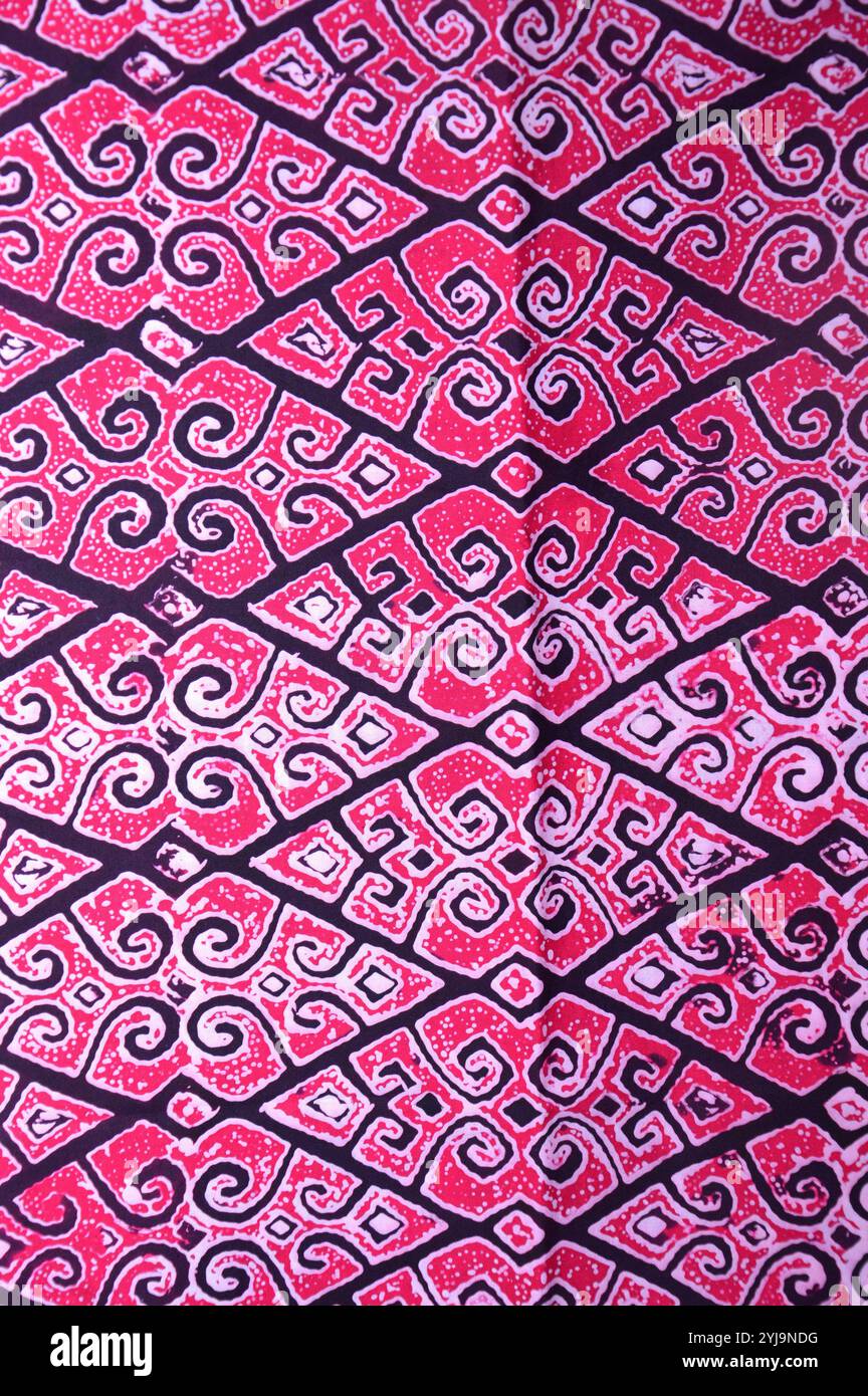 detailed patterns of Indonesia batik cloth Stock Photo - Alamy