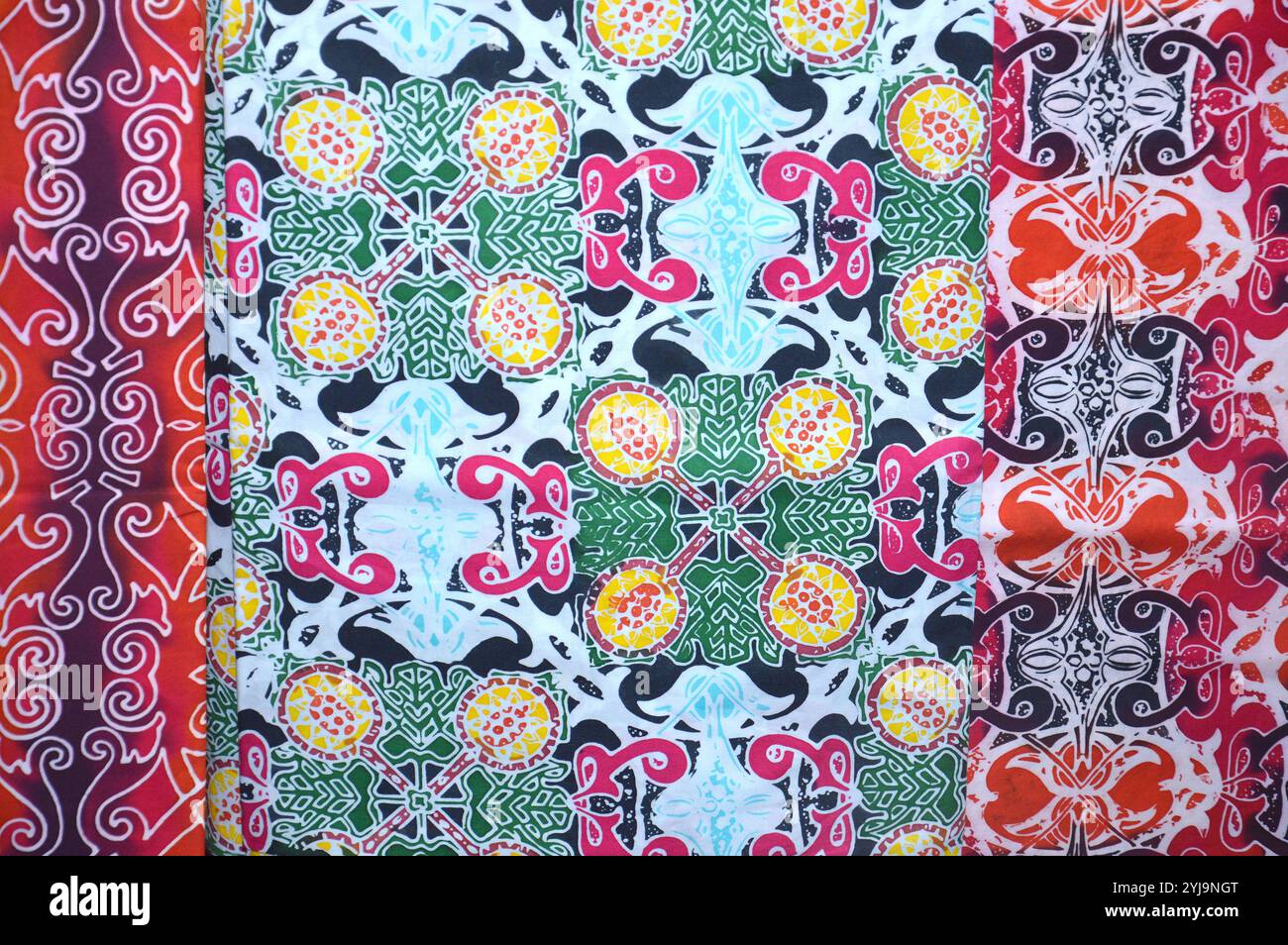 detailed patterns of Indonesia batik cloth Stock Photo - Alamy