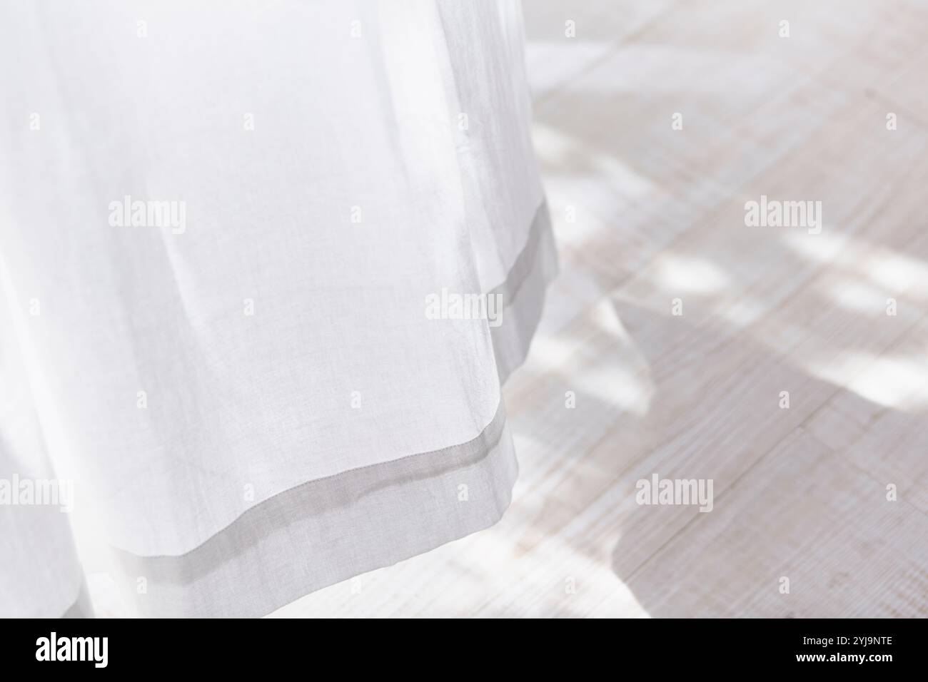 Transparent white fluttering curtains hi-res stock photography and ...