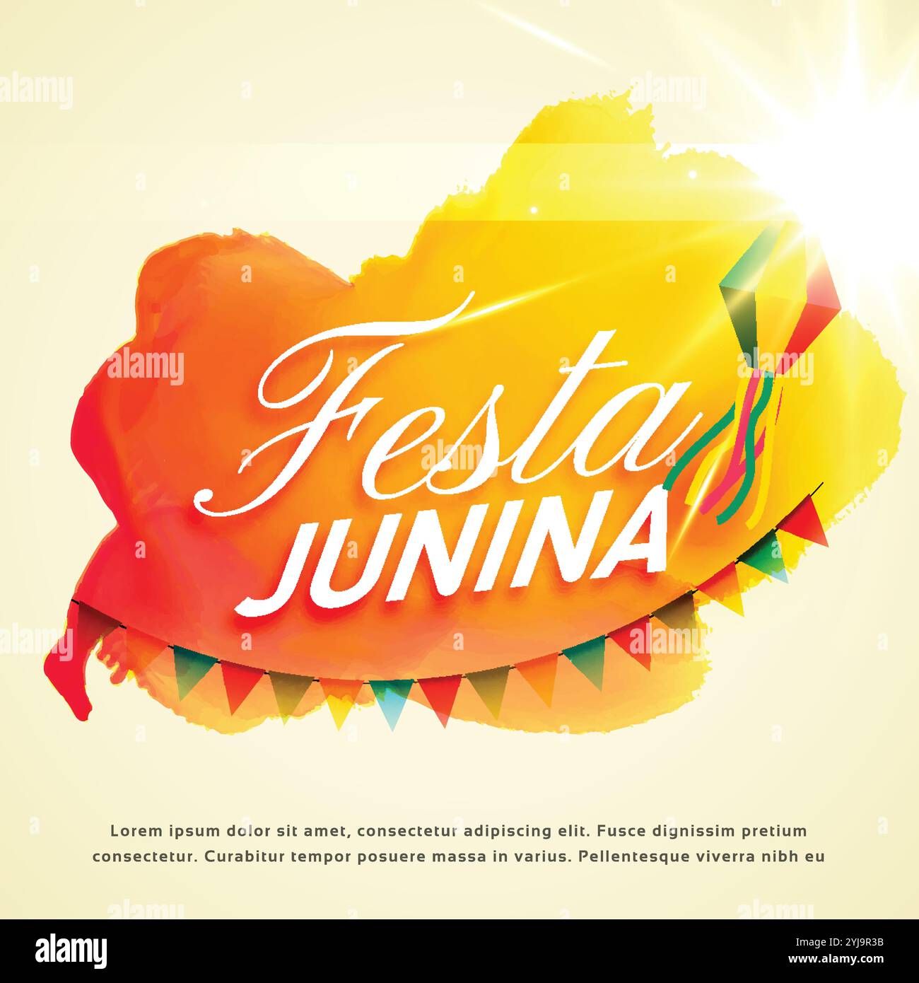 festa junina celebration background for june party festival Stock ...