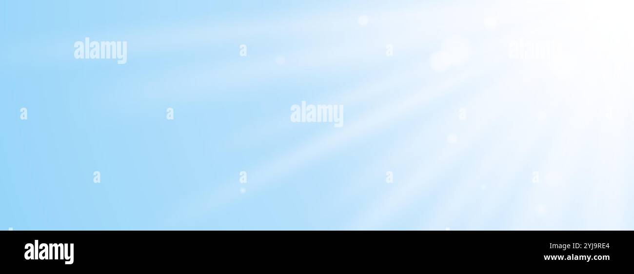 Sun burst light glare in blue sky. Natural light scene wallpaper for ...