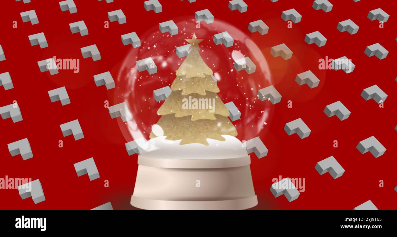 Animation christmas shooting star snow hi-res stock photography and ...