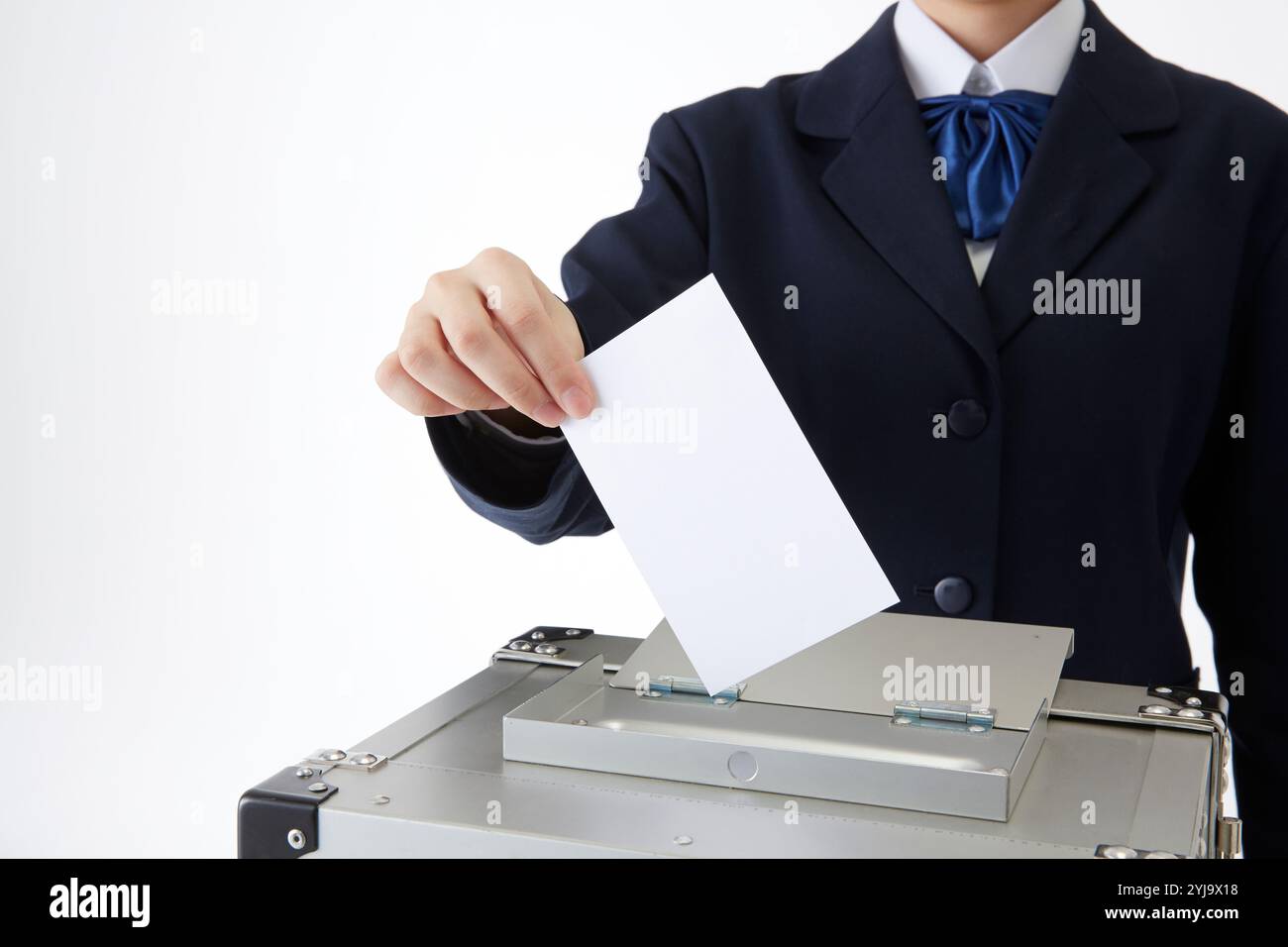 Female student voting Stock Photo - Alamy