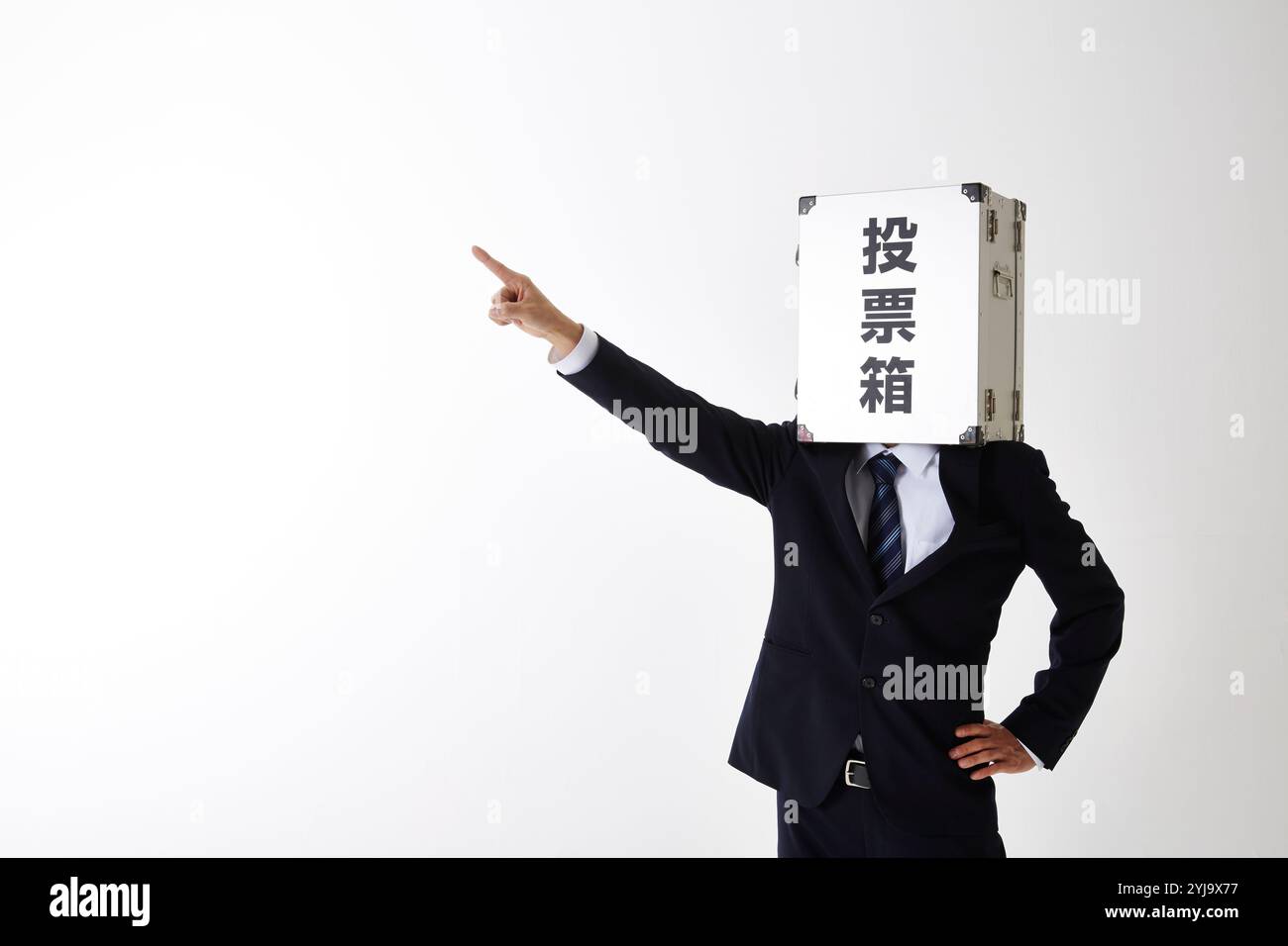 Ballot box man pointing hi-res stock photography and images - Alamy