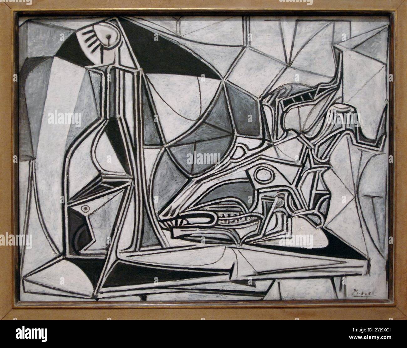 Pablo Ruiz Picasso (1881-1973). Spanish painter. Goat's Skull, Bottle ...