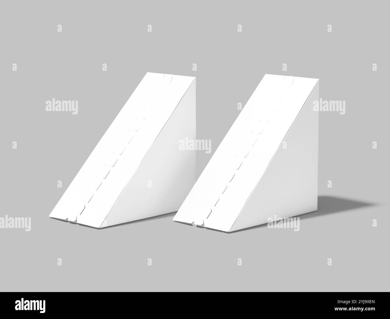 White Blank Triangle Food Box for Sandwich Packaging Mockup Stock Photo ...