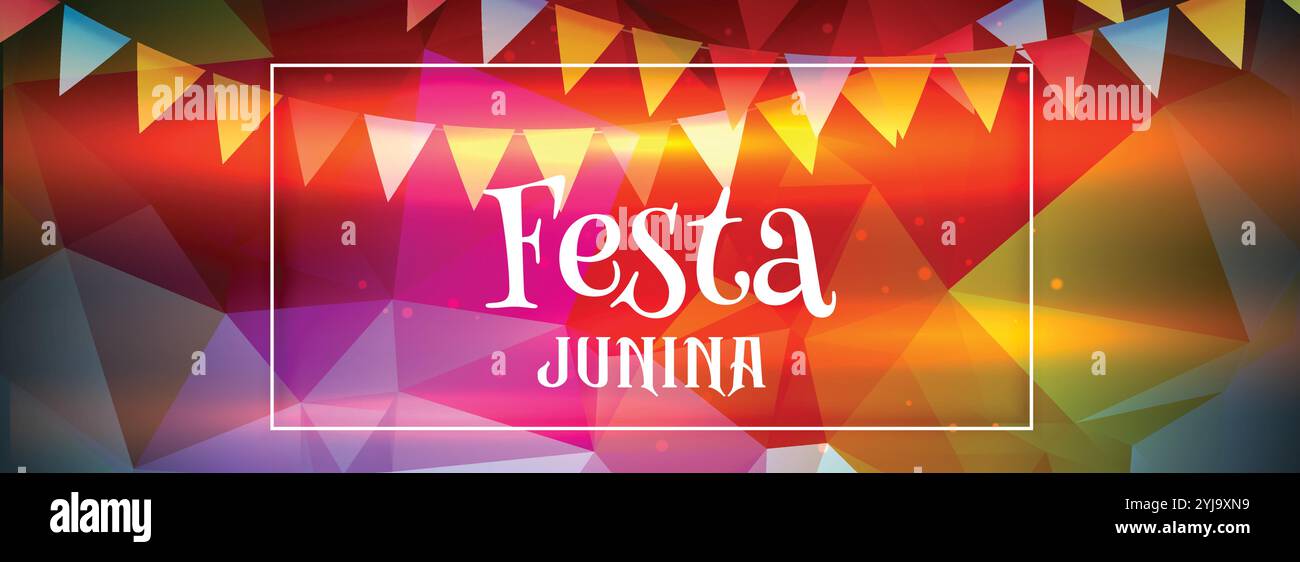 abstract colorful festa junina banner Stock Vector Image & Art - Alamy