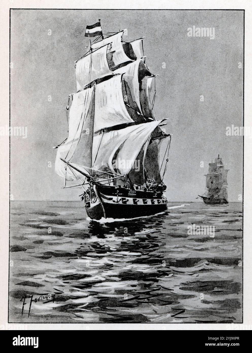 Historia de Argentina. Siglo XIX. Llegada de la fragata La Argentina a ...