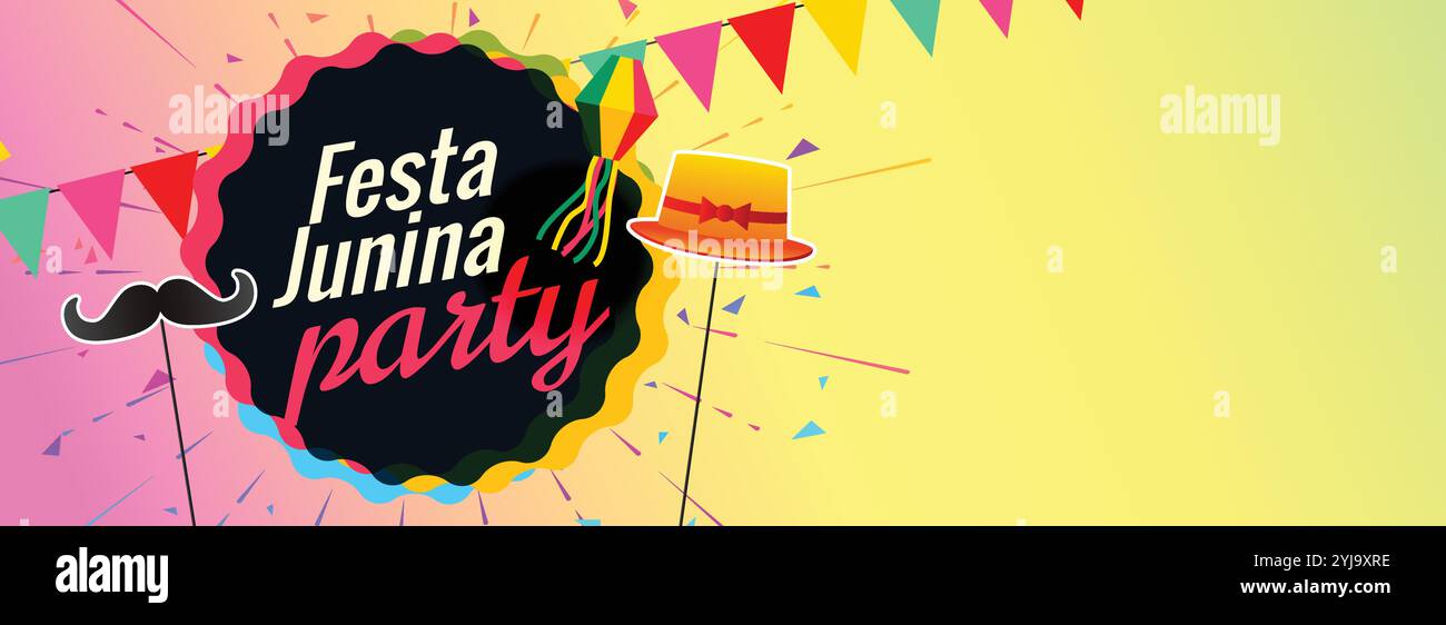 festa junina party celebration banner design Stock Vector Image & Art ...