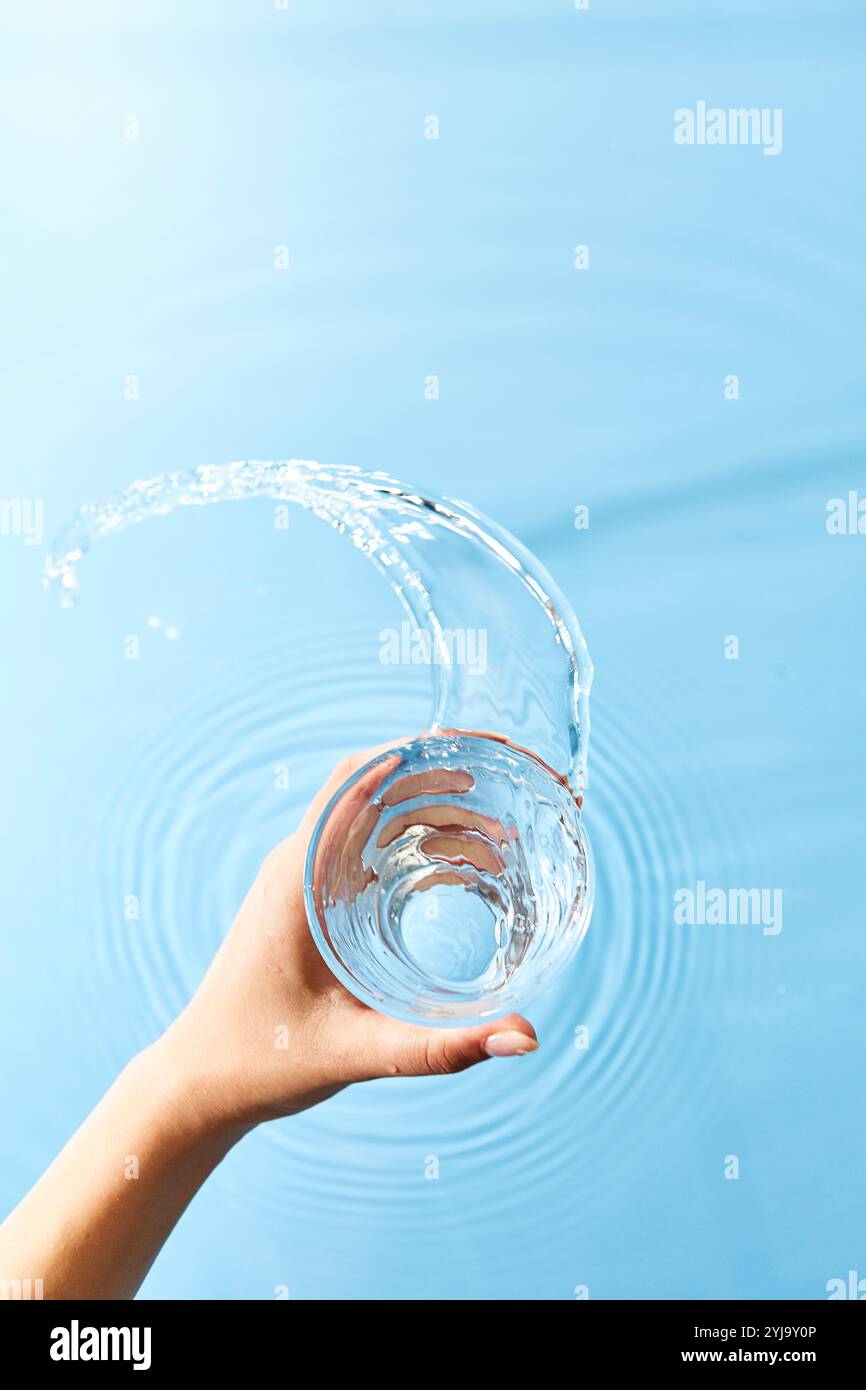 Drink water womans hand hi-res stock photography and images - Alamy
