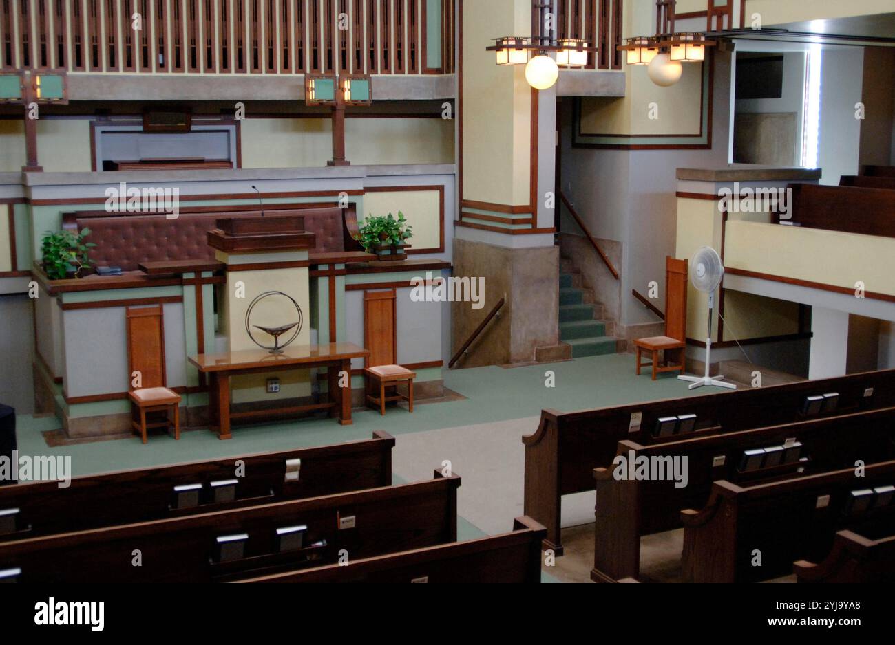 Frank Lloyd Wright (1867-1959). American architect and interior ...