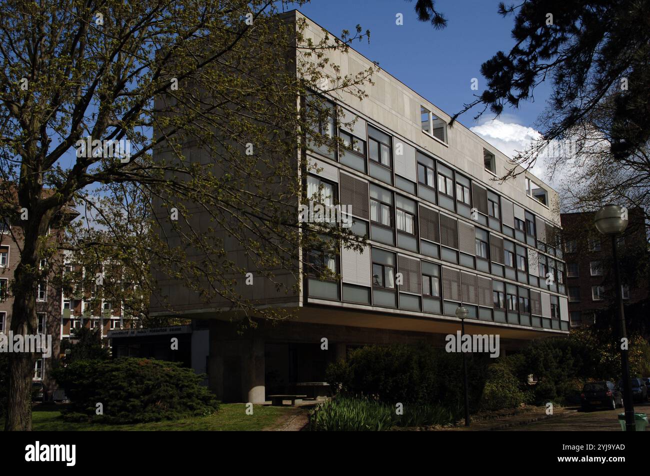 France, Paris. The International University Campus. The Swiss Pavilion ...