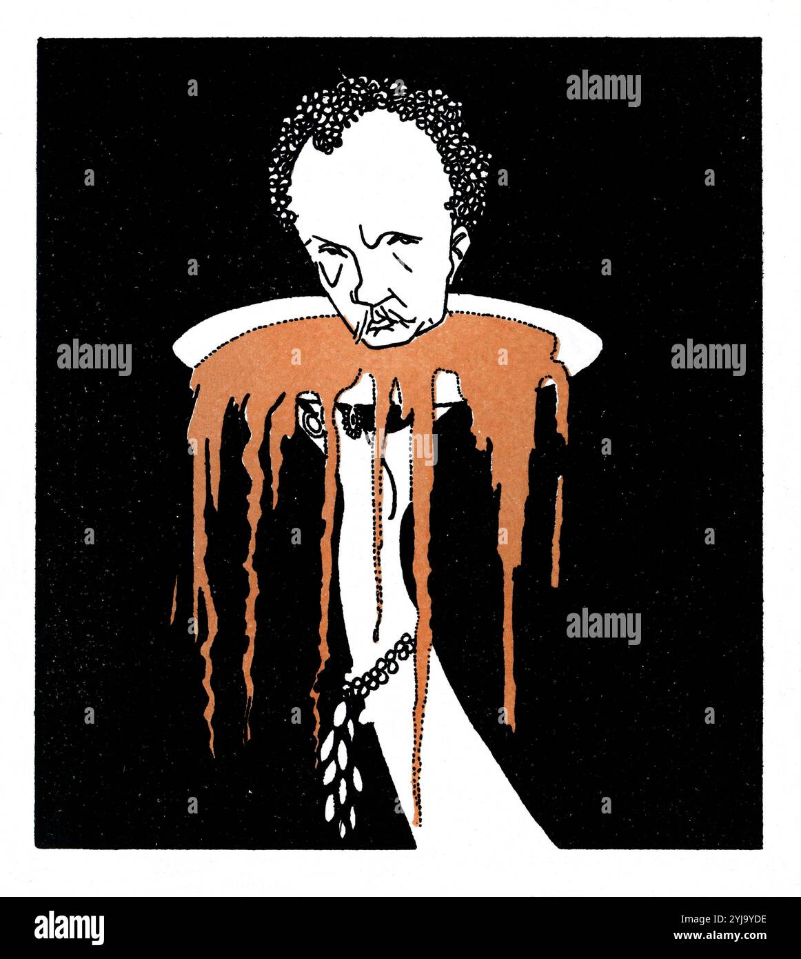 Caricatura de Richard Georg Strauss (Múnich, 1864-1949). Compositor ...