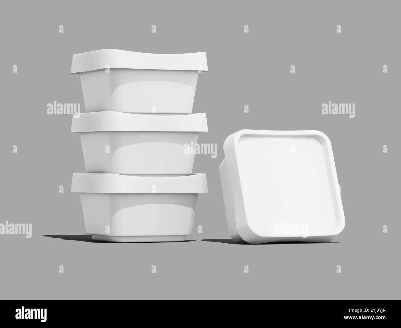White Blank Food Container Packaging Stock Photo - Alamy