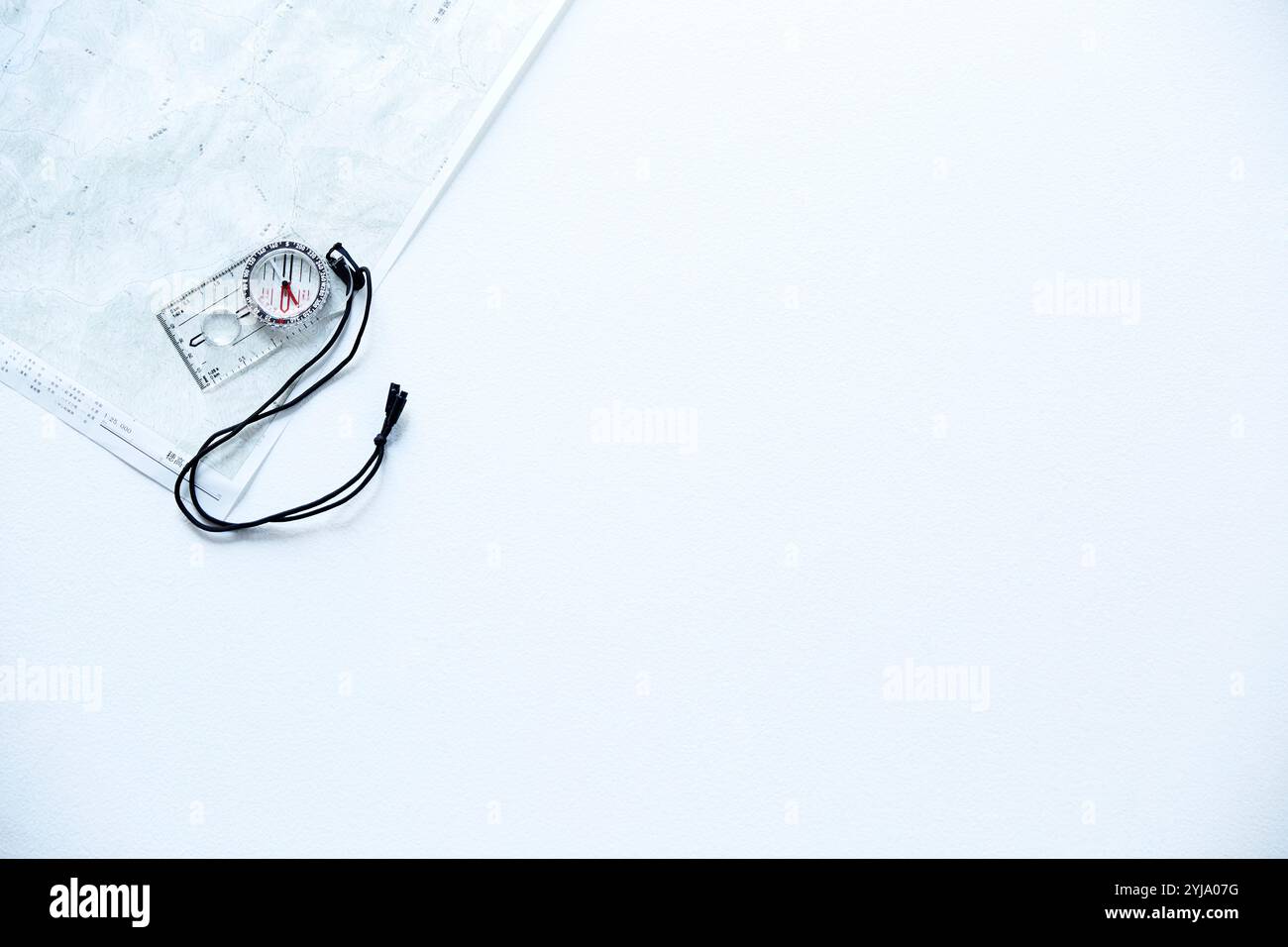 Maps and plate compasses Stock Photo - Alamy