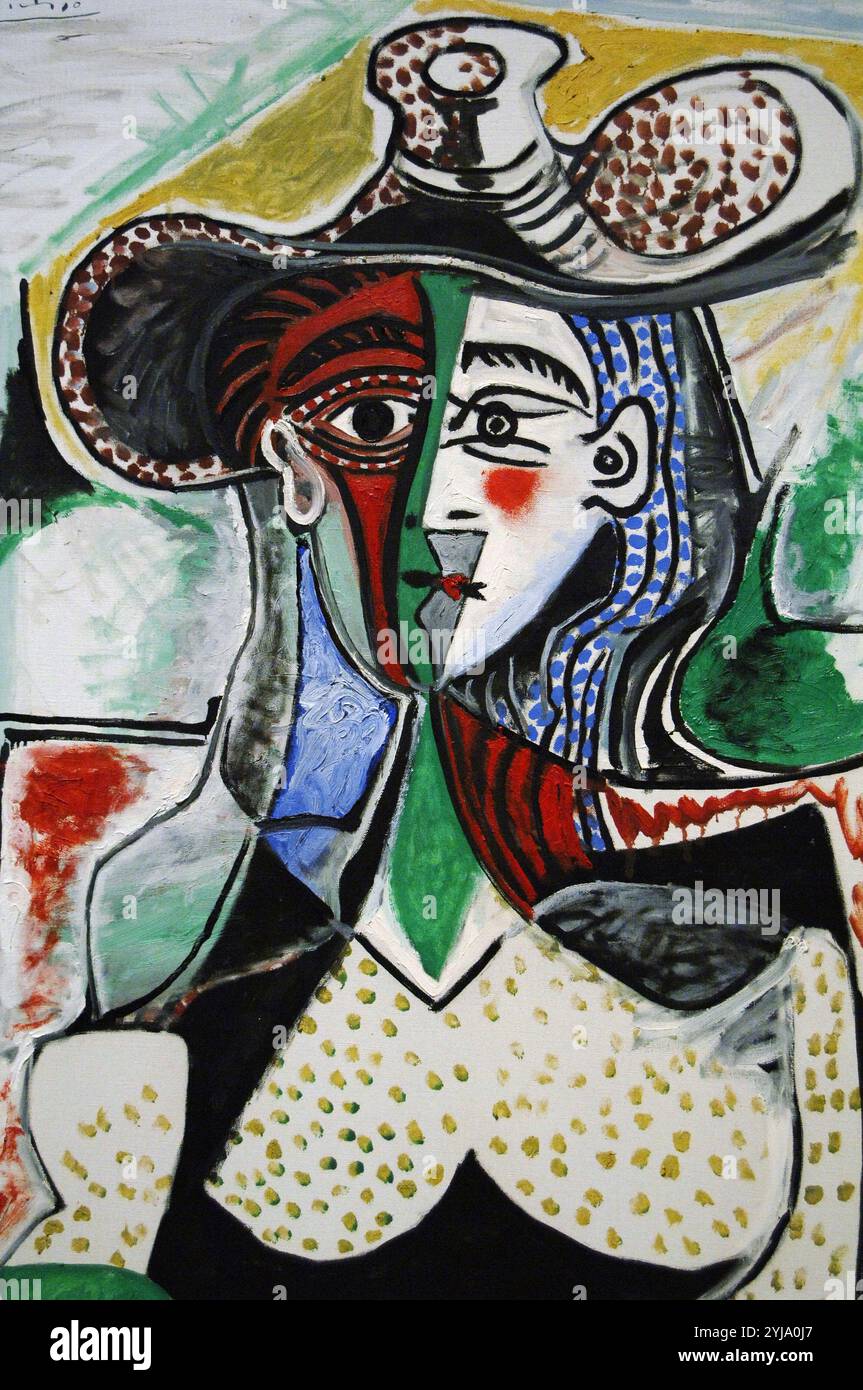 Pablo Picasso (1881-1973). Spanish painter. Woman with a Large Hat ...