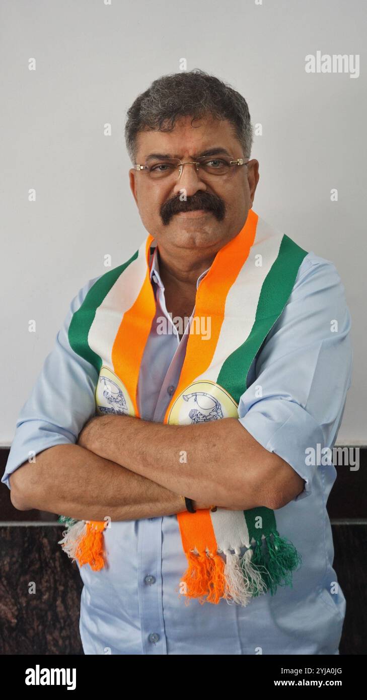 THANE, INDIA - NOVEMBER 13: NCP ( Sharad Pawar ) Candidate from Kalwa ...