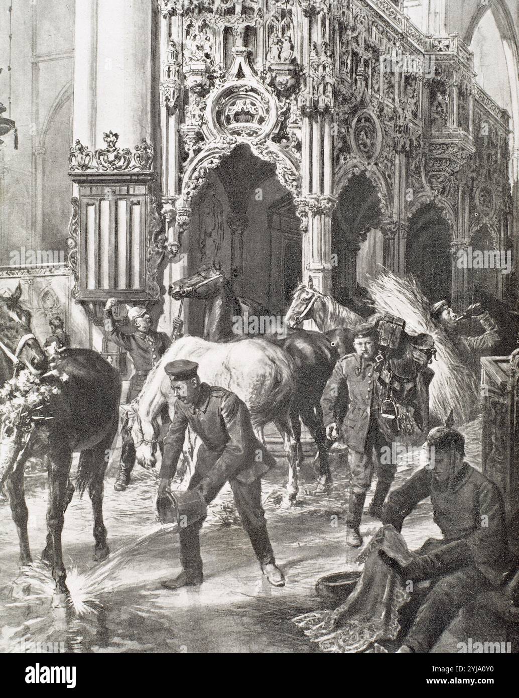 WORLD WAR I (1914-1918). The Occupation of Aerschot by the Germans ...