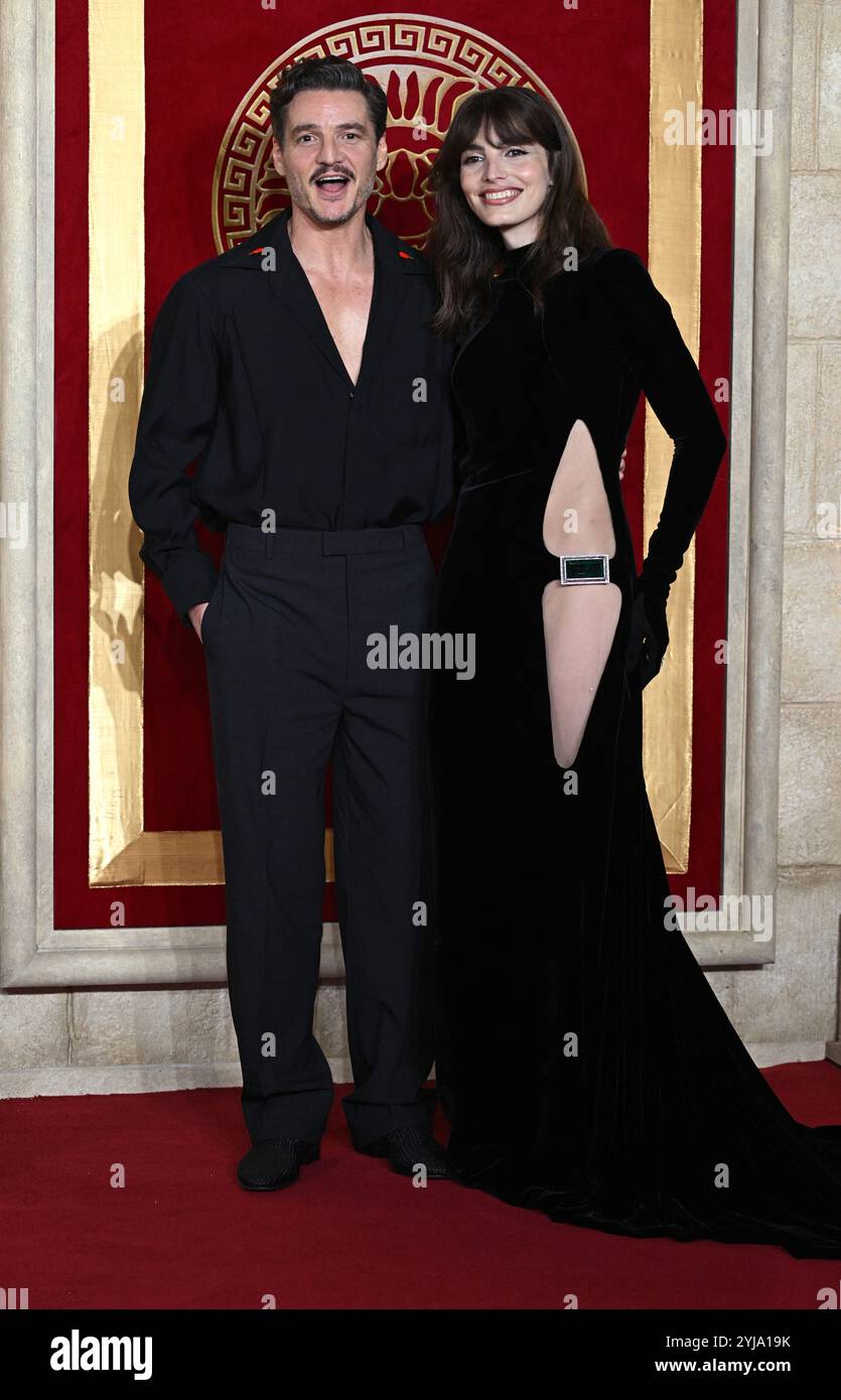 London, UK. 13th Nov, 2024. Pedro Pascal and Lux Pascal at the World Premiere of Gladiator II ...