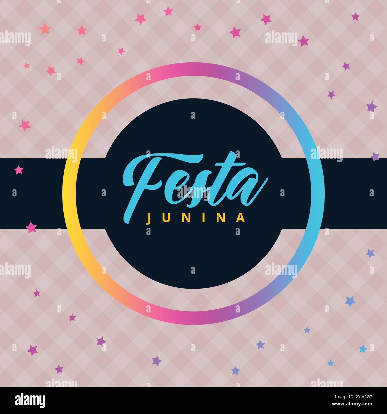 brazilian june holiday festa junina background Stock Vector Image & Art ...