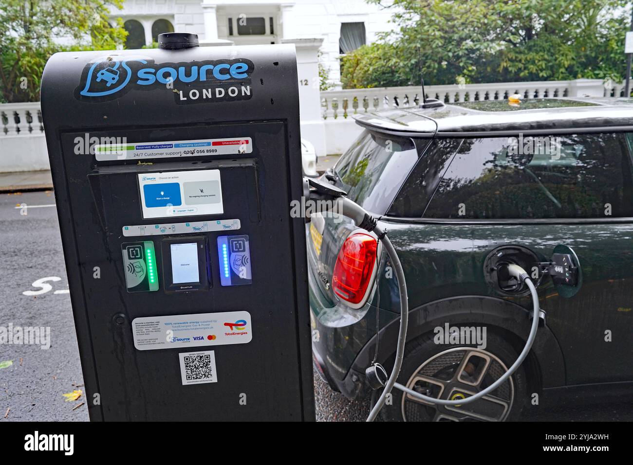 Road side vending machine for charging electric vehicles Stock Photo ...