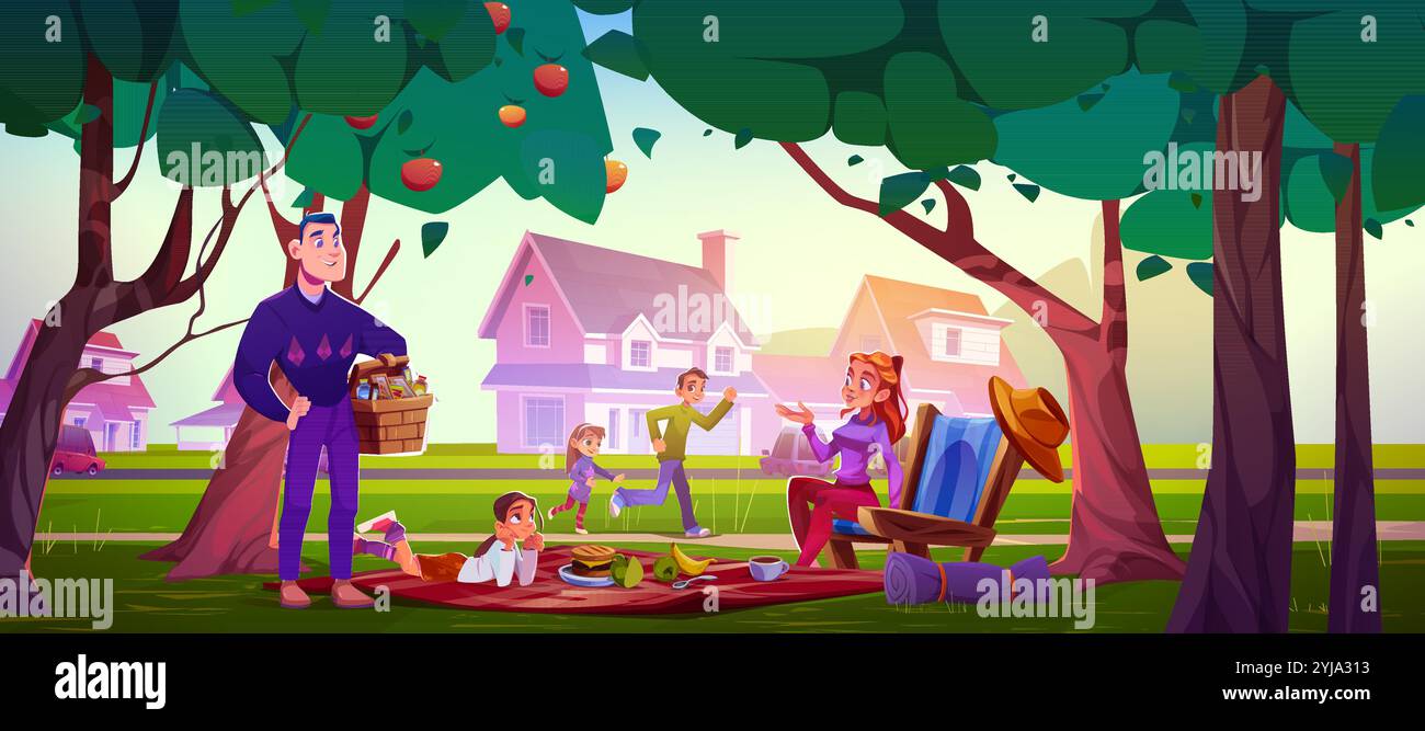 Children beneath tree Stock Vector Images - Alamy