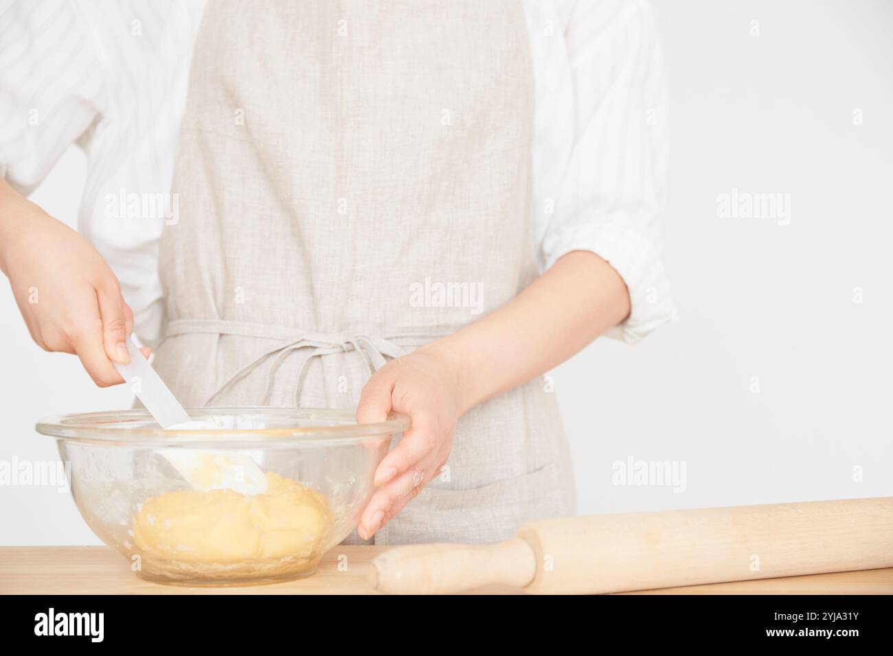 Woman mixing ingredients in hi-res stock photography and images - Alamy