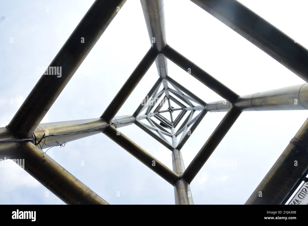 Perspective from the bottom of the tower Stock Photo - Alamy