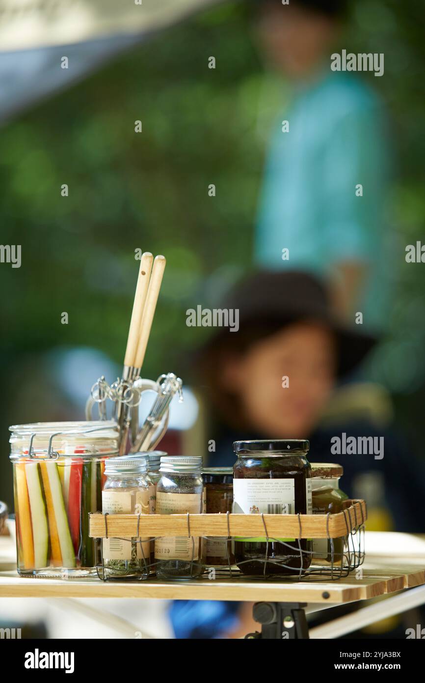 Pickles on kitchen table hi-res stock photography and images - Alamy