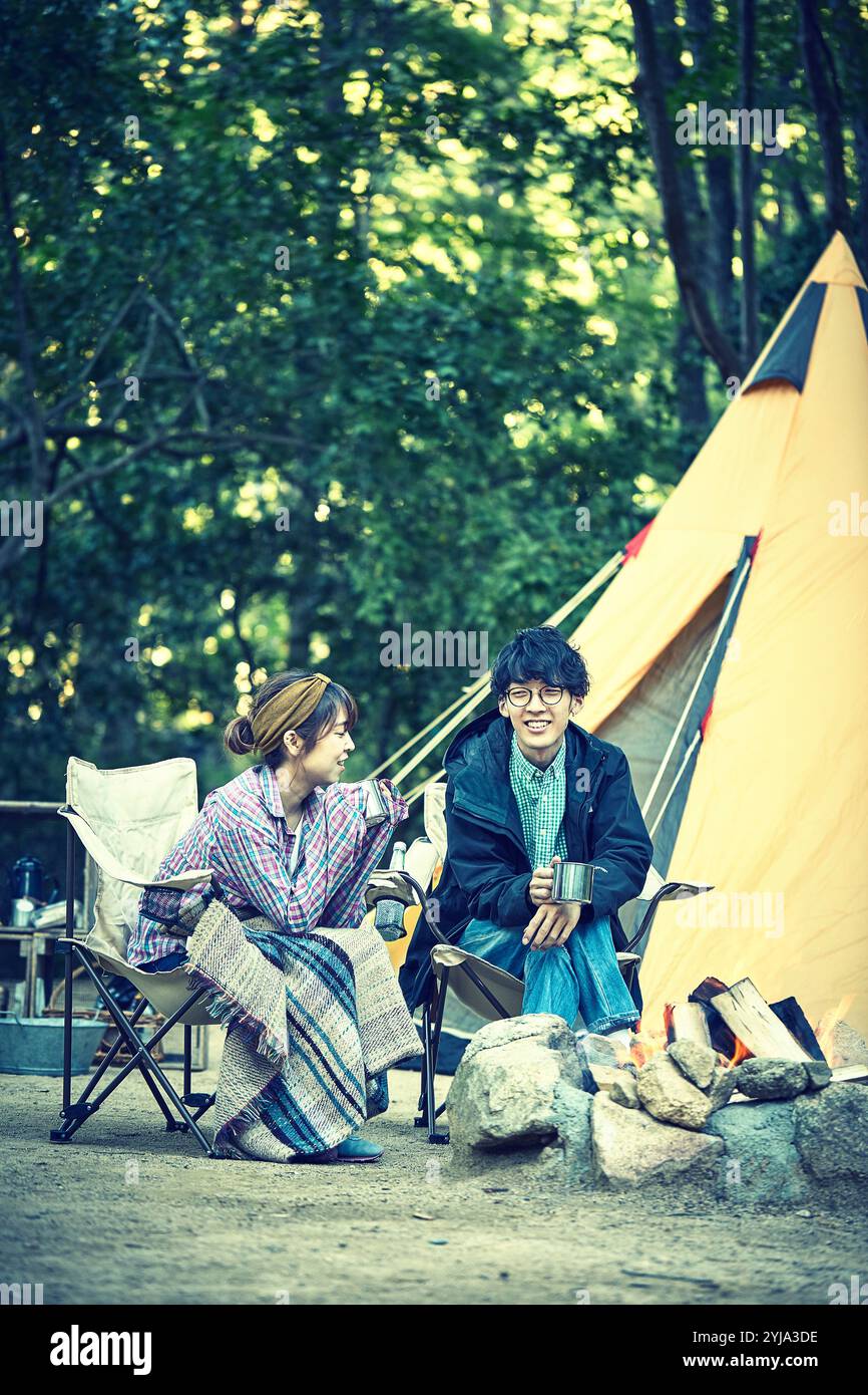 Tent hearth hi-res stock photography and images - Alamy