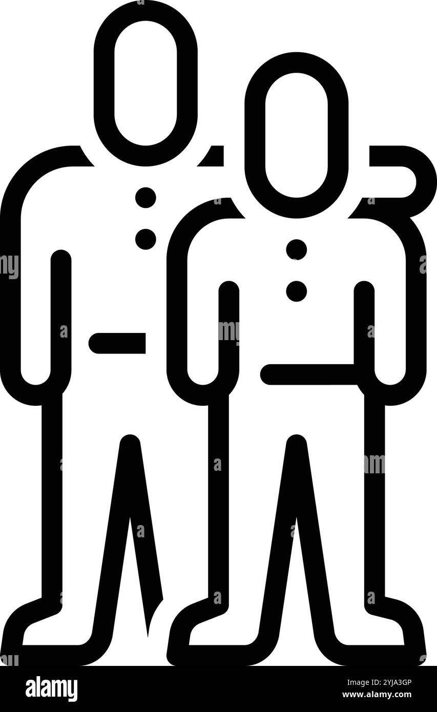 Icon for friendship, compadre Stock Vector Image & Art - Alamy