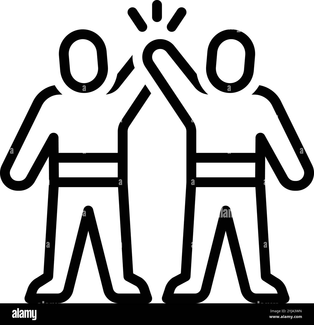 Icon for high five, friend Stock Vector Image & Art - Alamy