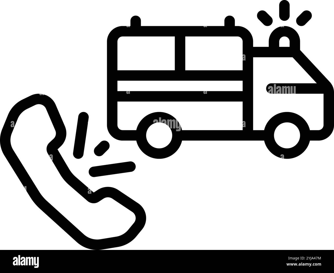 Icon for ambulance call, ambulance Stock Vector Image & Art - Alamy
