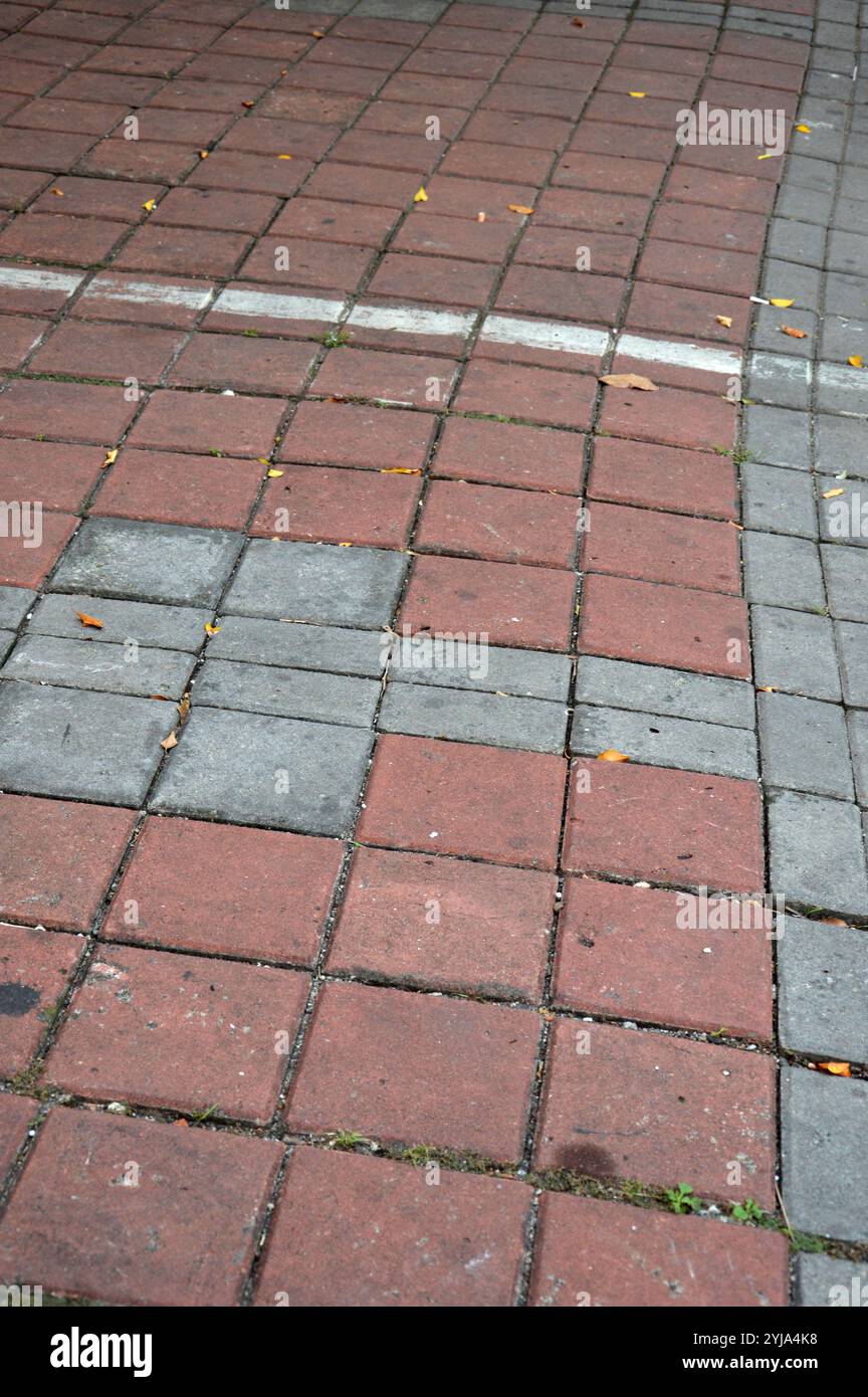 pattern on the footpath paving block Stock Photo - Alamy