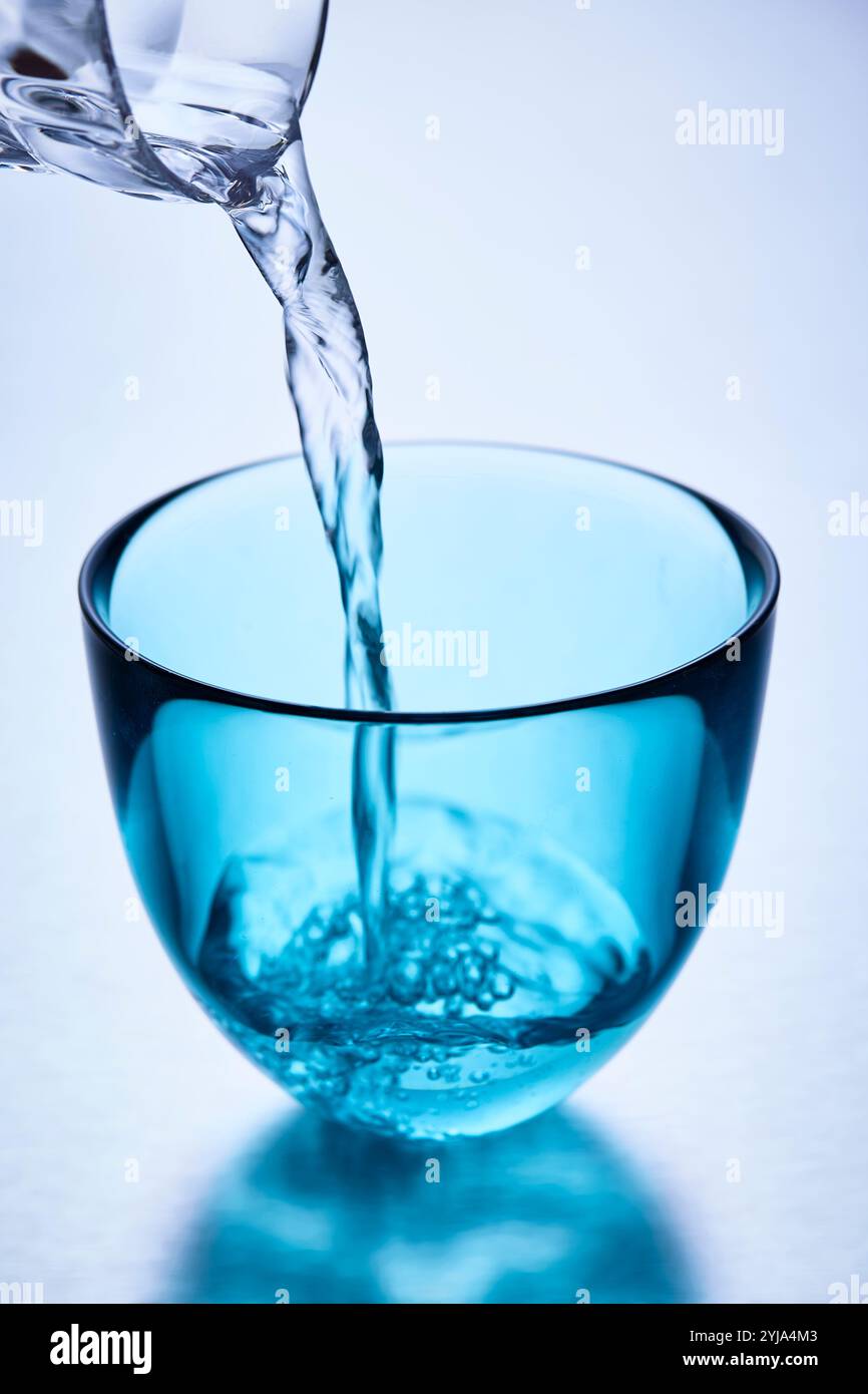 Glass filled cold water water hi-res stock photography and images - Alamy