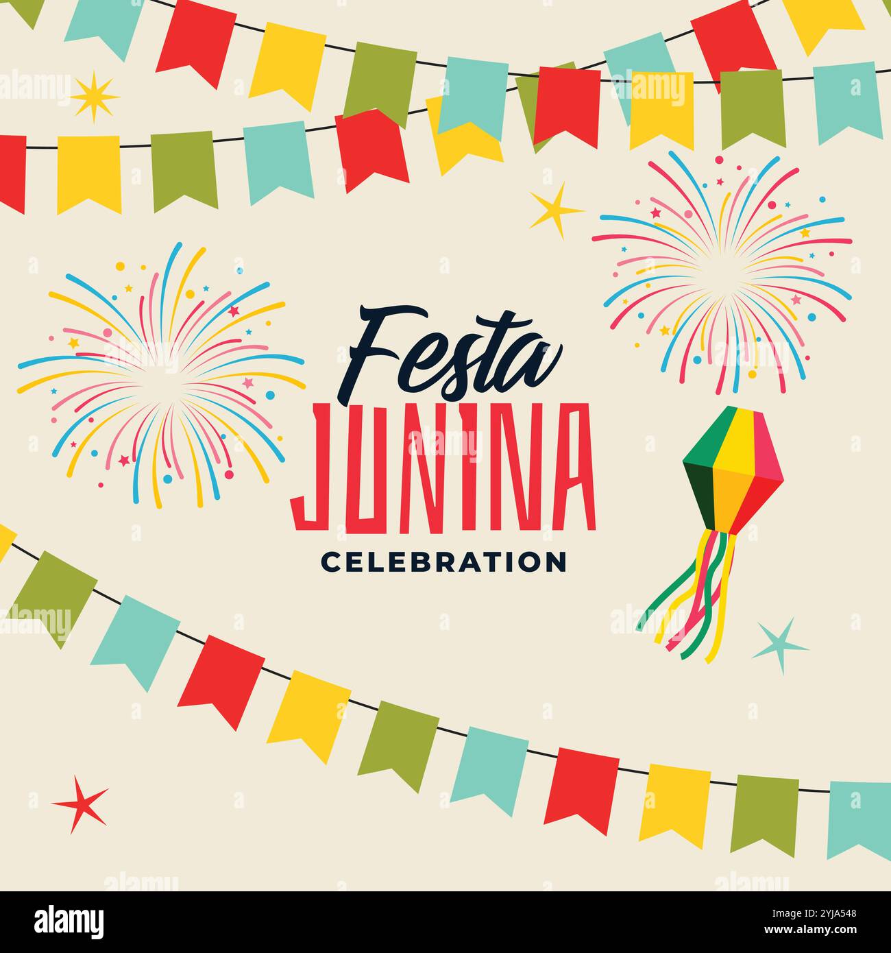celebration background for festa junina festival Stock Vector Image ...