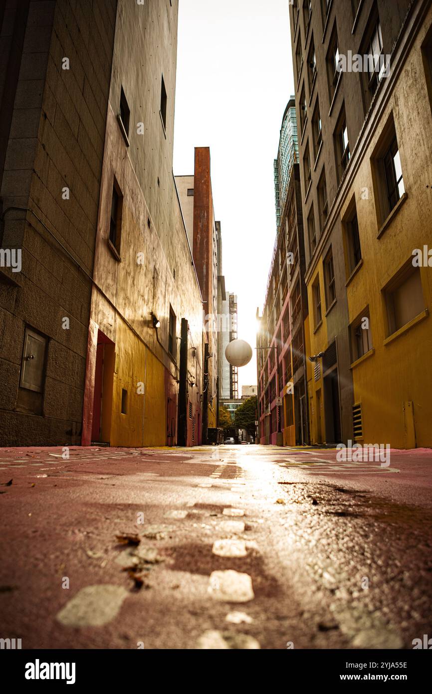empty morning street in Vancouver city Stock Photo - Alamy