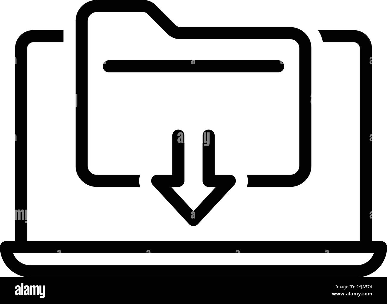 Icon for download file, loading Stock Vector Image & Art - Alamy