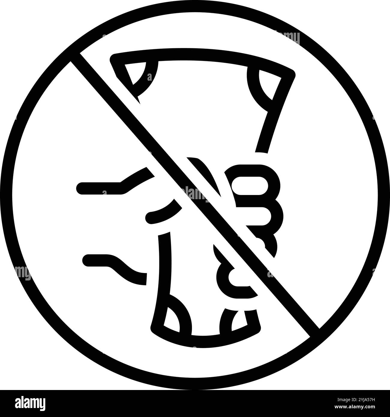 Stop bribery money icon Cut Out Stock Images & Pictures - Alamy